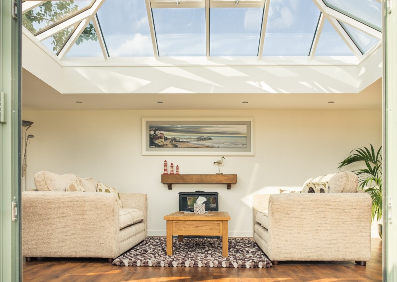 Conservatory installed between existing walls at this Norfolk home